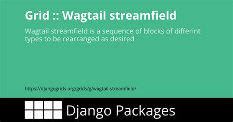 Django Packages Wagtail Streamfield Grid Packages