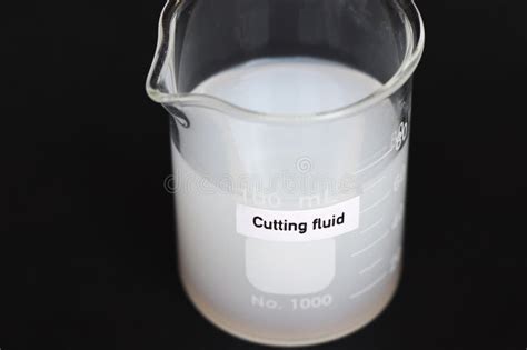 Cutting Fluid In Container Laboratory Quality Testing Concepts Stock