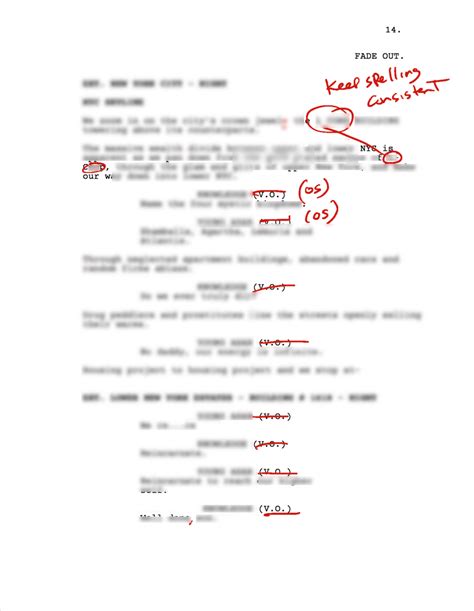 script proofreading service for screenwriters screenplay readers