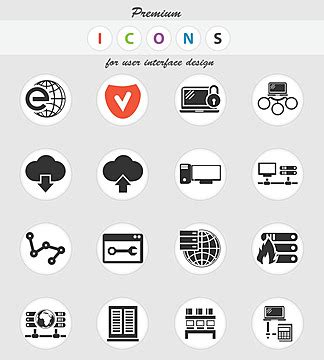 Server Icon Set Computer Ethernet Port Vector Computer Ethernet Port PNG And Vector With