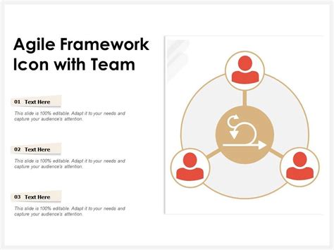 Agile Framework Icon With Team PowerPoint Slide Presentation Sample Slide PPT Template