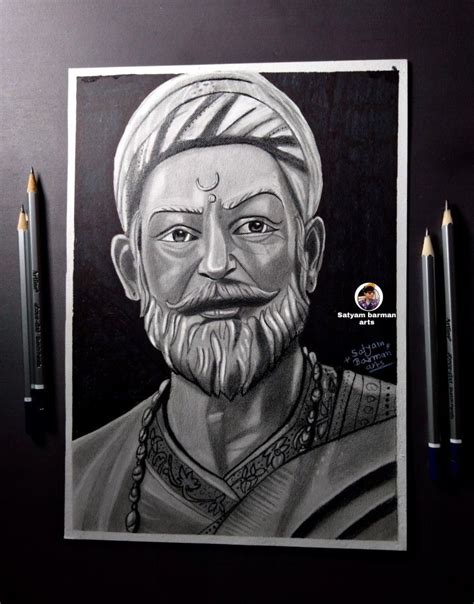 Chatrapati Shivaji Maharaj Drawing 🧑🙏🌹 Chatrapati Shivaji Maharaj