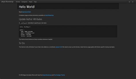 Sticky Responsive Footer Jekyll Bootstrap Stack Overflow