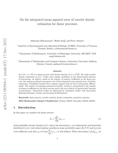 On The Integrated Mean Squared Error Of Wavelet Density Estimation For