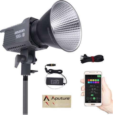 Amazon 「aputure正規品」amaran 100d S Led ビデオライト 100w 5600k デイライト アプリコントロール付き Dc Ac 電源 スタジオ写真用連続出力