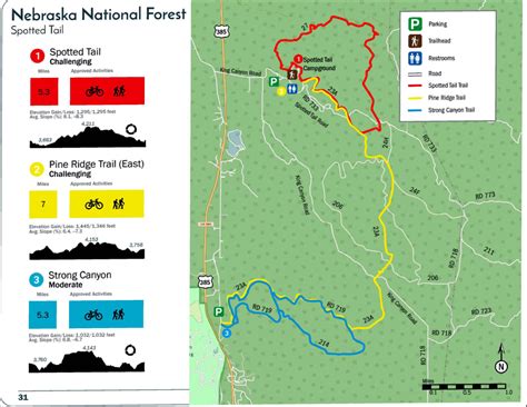 Nebraska National Forest Spotted Tail Map By Northwest Nebraska