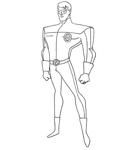 Green Lantern Logo Coloring Pages