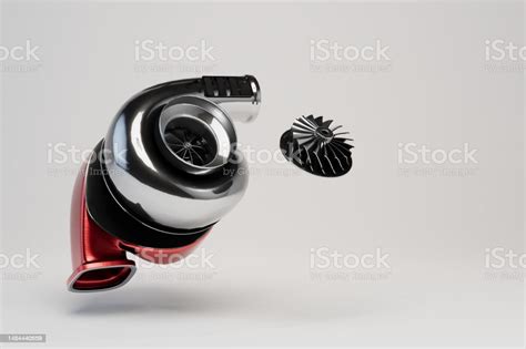 흰색 바탕에 자동차 터빈입니다 복사 붙여 넣기 공간 복사 3d 렌더링 0명에 대한 스톡 사진 및 기타 이미지 0명 강철 과급 기관 Istock
