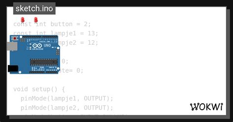 Les03 Lampjes En Teller Wokwi Esp32 Stm32 Arduino Simulator