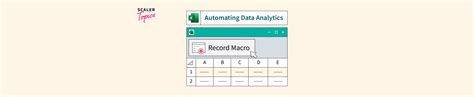 automating data analytics with excel scaler topics