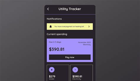 Utility Tracker App Template Bill Tracking Template Uizard