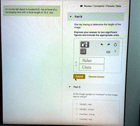 Roview Constants Periodic Tablo5 Cm Tall Object Is Solvedlib