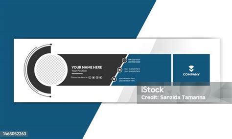 전자 메일 서명 템플릿 디자인입니다 회사 메일 비즈니스 전자 메일 서명 배너입니다 0명에 대한 스톡 벡터 아트 및 기타 이미지 0명 개념 개념과 주제 Istock