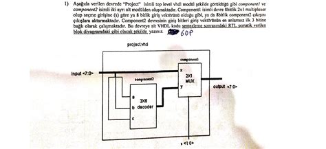 In The Circuit Given Below The Top Level Vhdl Module