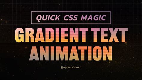 Create Stunning Gradient Text Animation Using Only Css Youtube