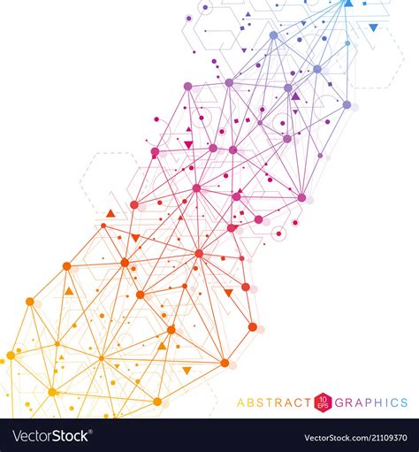 Science Network Pattern Connecting Lines And Dots Vector Image
