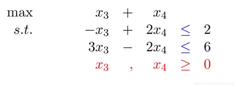 线性规划专题——simplex 单纯形算法（一） csdn博客