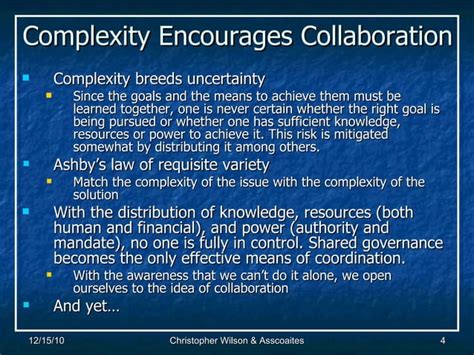 Complexity Risk And Collaboration Ppt Free Download