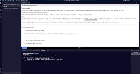Losing Progress On Sql Course After Closing Vs Code And Docker