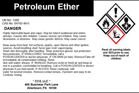 Petroleum Ether Premium Acs Grade Consolidated Chemical