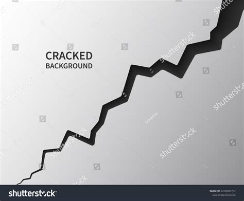 Cracked Ground Surface Realistic Crack Texture Stock Vector Royalty Free 1268903707 Shutterstock