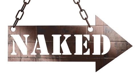 Naked Word On Metal Pointer Stock Photo At Vecteezy