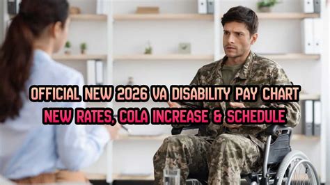 Official New 2026 Va Disability Pay Chart New Rates Cola Increase