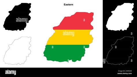 Eastern Region Outline Map Set Stock Vector Image And Art Alamy