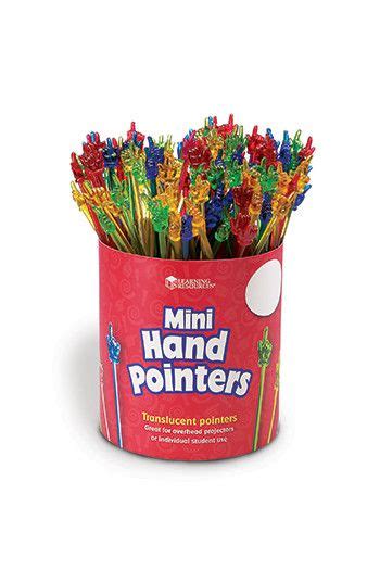 Learning Resources 100 Piece Mini Hand Pointers Set Learning