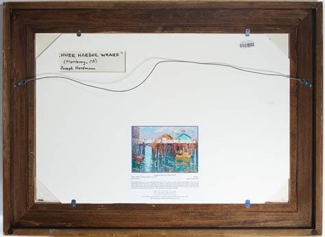 Bonhams Joseph Nordmann 1922 2015 Inner Harbor Wharf 20 X 30 In