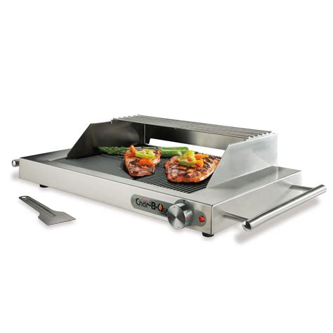 Maverick Char B Que E 50s Ribbed Glass 1500 Watt Electric Grill With