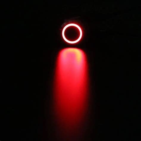 Metal Push Button Mm Raised On Off With V Red Led Abs Cg Zer V