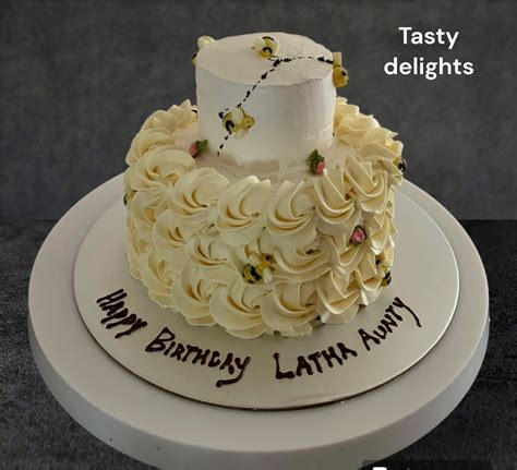 Mini Tier Cake Tier Cakes Winnie The Pooh Cake Honey Bee Cake Butterscotch Cake Birthday Cakes