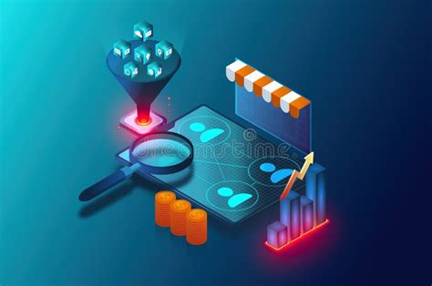 Customer Data Platform Concept Cdp Adtech 3d Illustration Stock