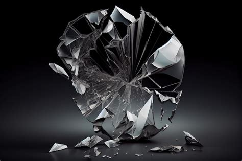 Premium Photo 3d Rendering Of Broken Glass Texture Hyperrealistic