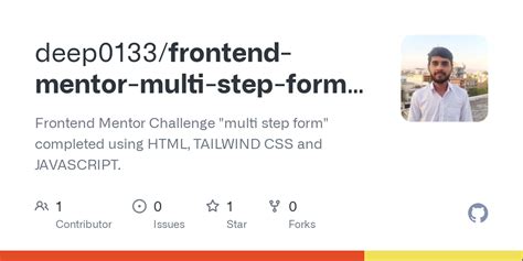 Github Deep0133frontend Mentor Multi Step Form Solution Frontend