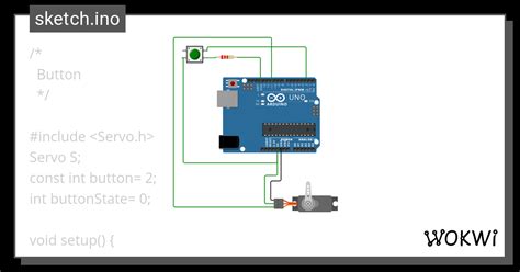Servo Button Copy Wokwi Esp32 Stm32 Arduino Simulator