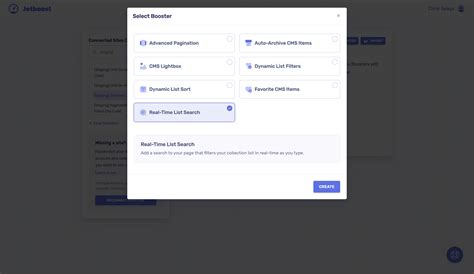 how to real time webflow collection search jetboost
