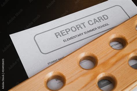 Wooden Paddle For Spanking And Report Card Domestic Discipline And