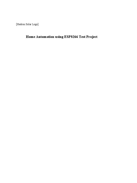 iot home automation test project download free pdf internet of
