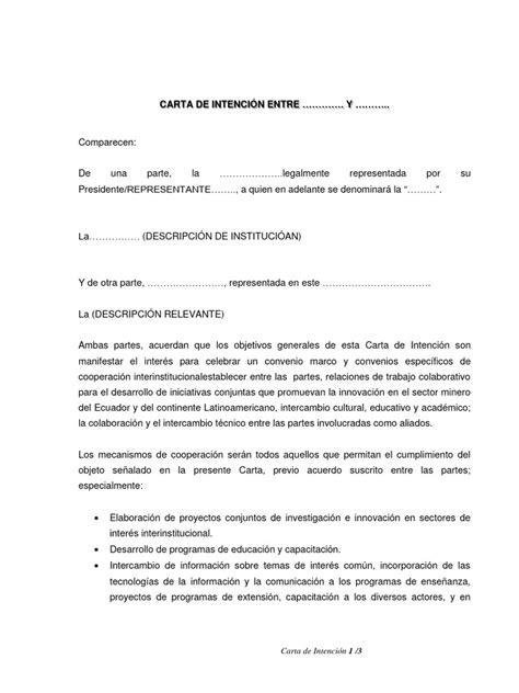 Formato Carta De Intencion Tecnico Pasante 1 Formato De Cotizacion
