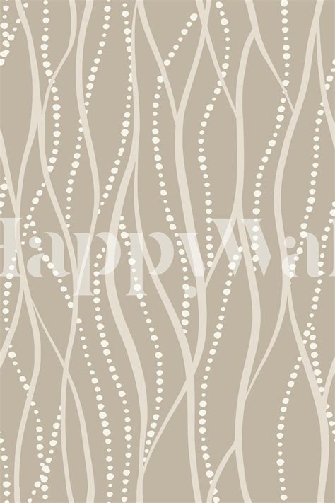 Neutral Abstract Wave Wallpaper