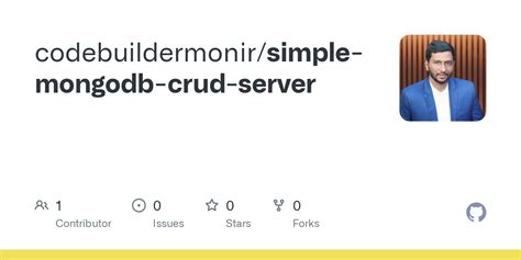 GitHub Codebuildermonir Simple Mongodb Crud Server