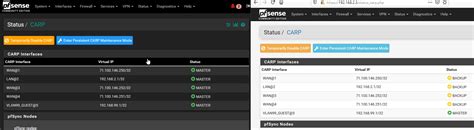 Guest Vlan Carp Both Claiming Master Rpfsense