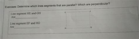 Solved Exercises Determine Which Lines Segments That Are Parallel