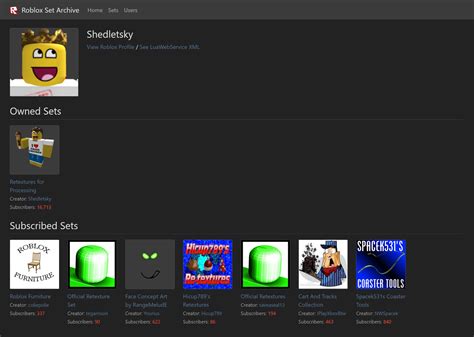 Roblox Set Archive An Archive Of User Created Sets From 2010 To 2018