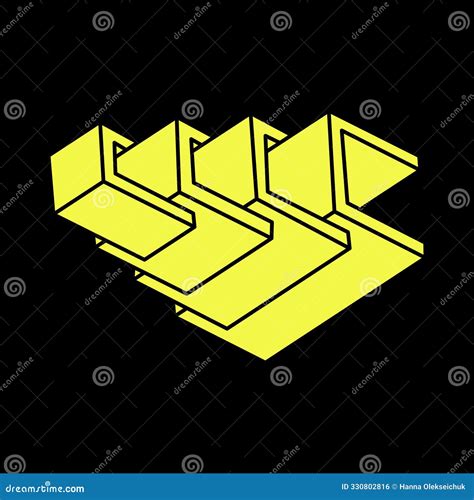 Escher Paradox Impossible Optical Illusion Shapes Optical Art Object Impossible Figures Line