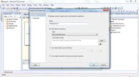 Ssrs How To Create A Data Source Codeproject