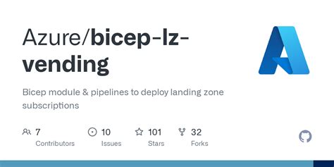 github azure bicep lz vending bicep module and pipelines to deploy