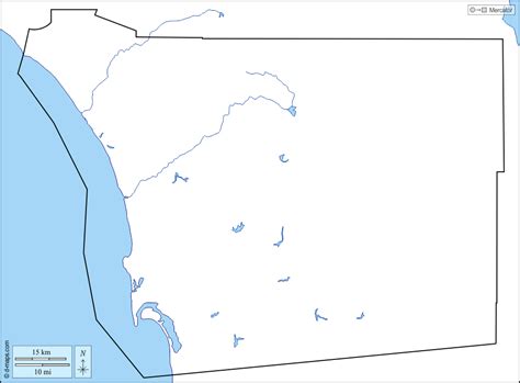 San Diego County D Free Map Free Blank Map Free Outline